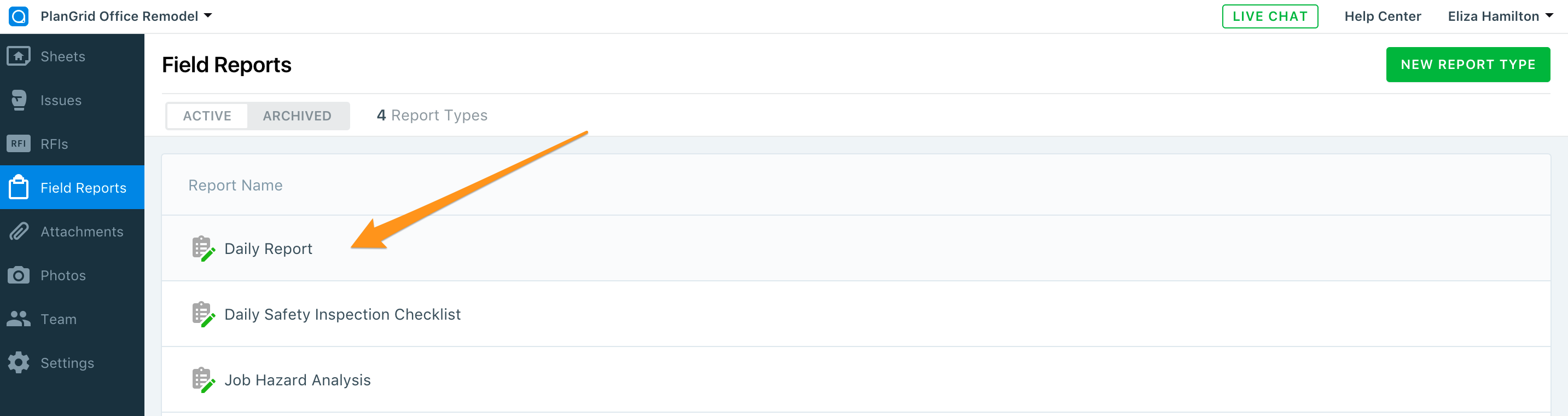 Export, Download & Print Field Reports on Web – PlanGrid